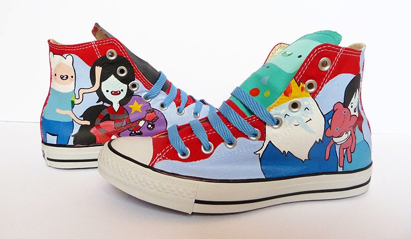 Pony Chops: Marceline & Finn Rockin out - finished Converse