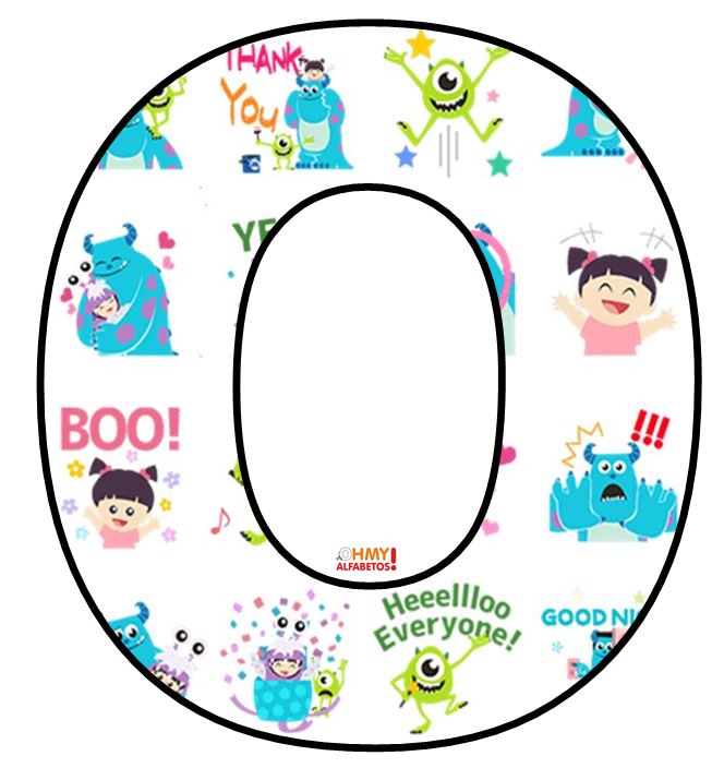 Tierno Alfabeto de Monstruos S. A. - Oh my Alfabetos!