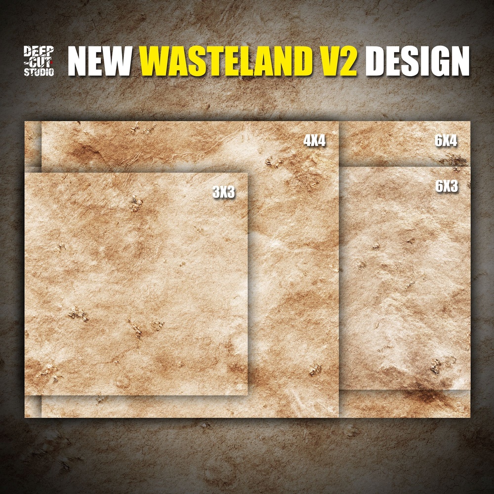Wargame News and Terrain: Deep-Cut Studio: New Wasteland Design Gaming Mat