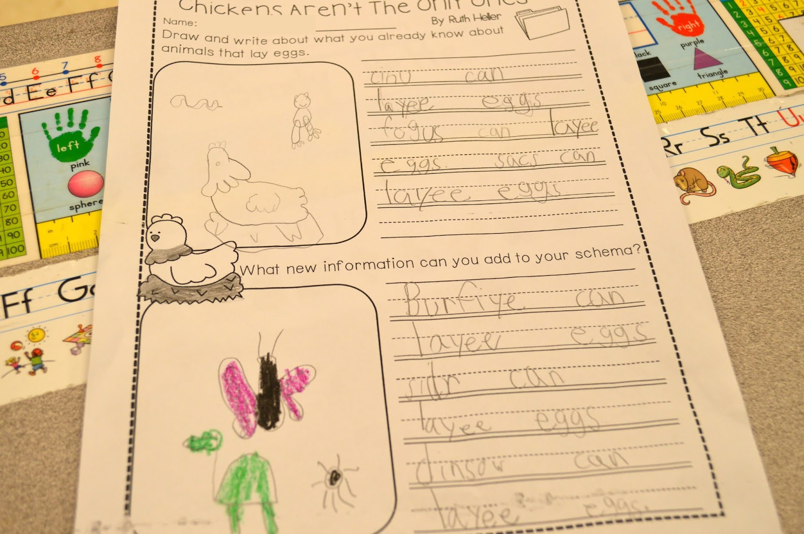 Kindergarten Responding to Literature Activities