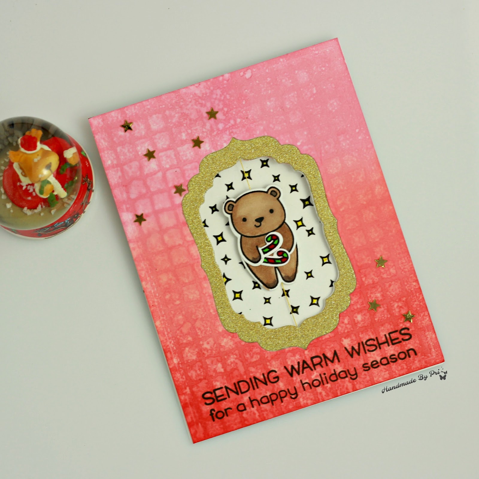 Me And My Daily Papercraft: Sending Warm Wishes - A Spinner Card