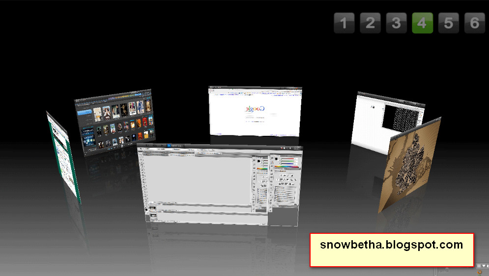Desktop Keren Seperti Tampilan Linux - Snow Betha