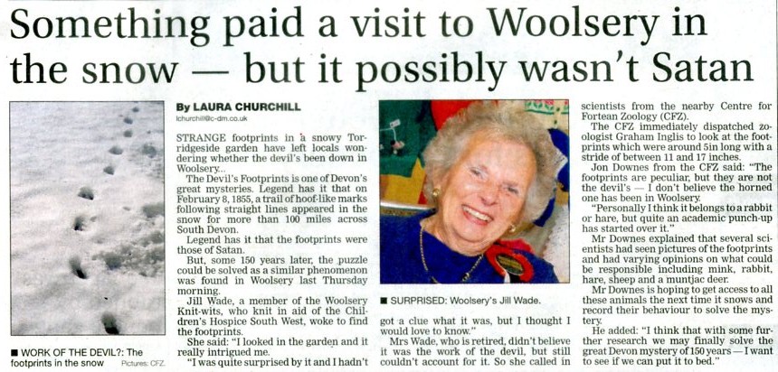 ESP: On this Day - Devon's Devil Footprints