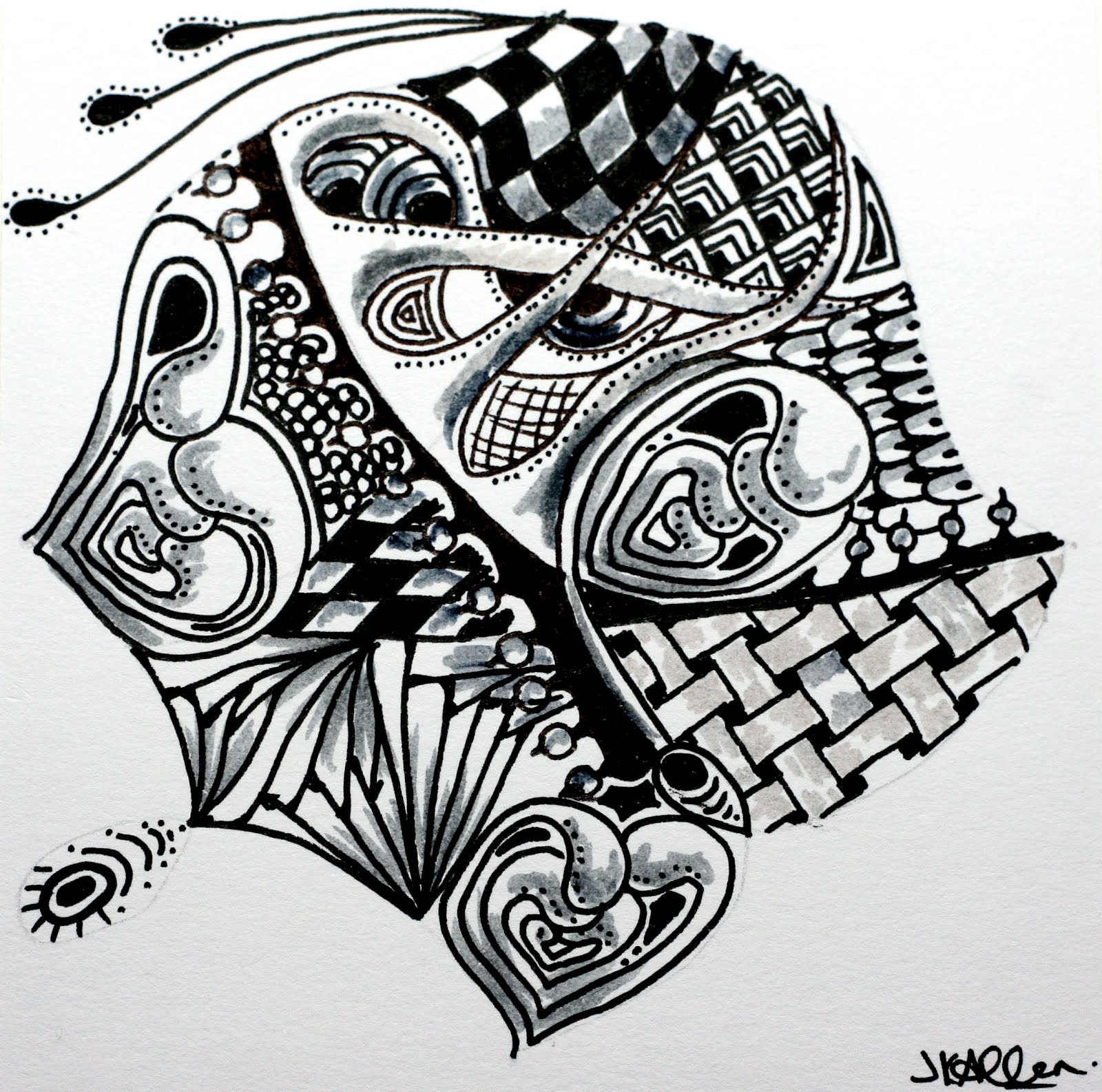 My creative time: Zentangle