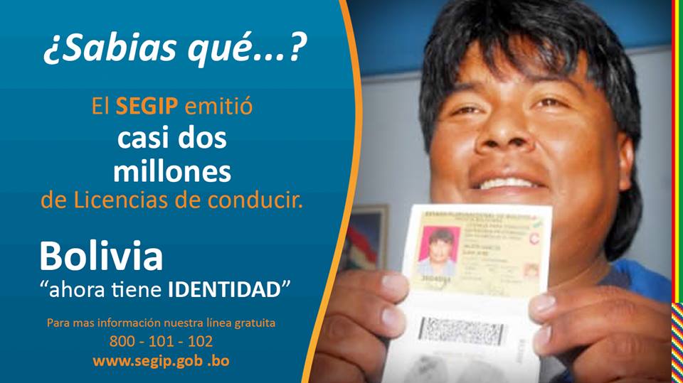 Servicio General de Identificación Personal - SEGIP: 02/13/16