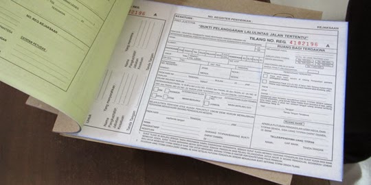 Mengenal Jenis-Jenis Surat Tilang ~ Sahabat Informasi