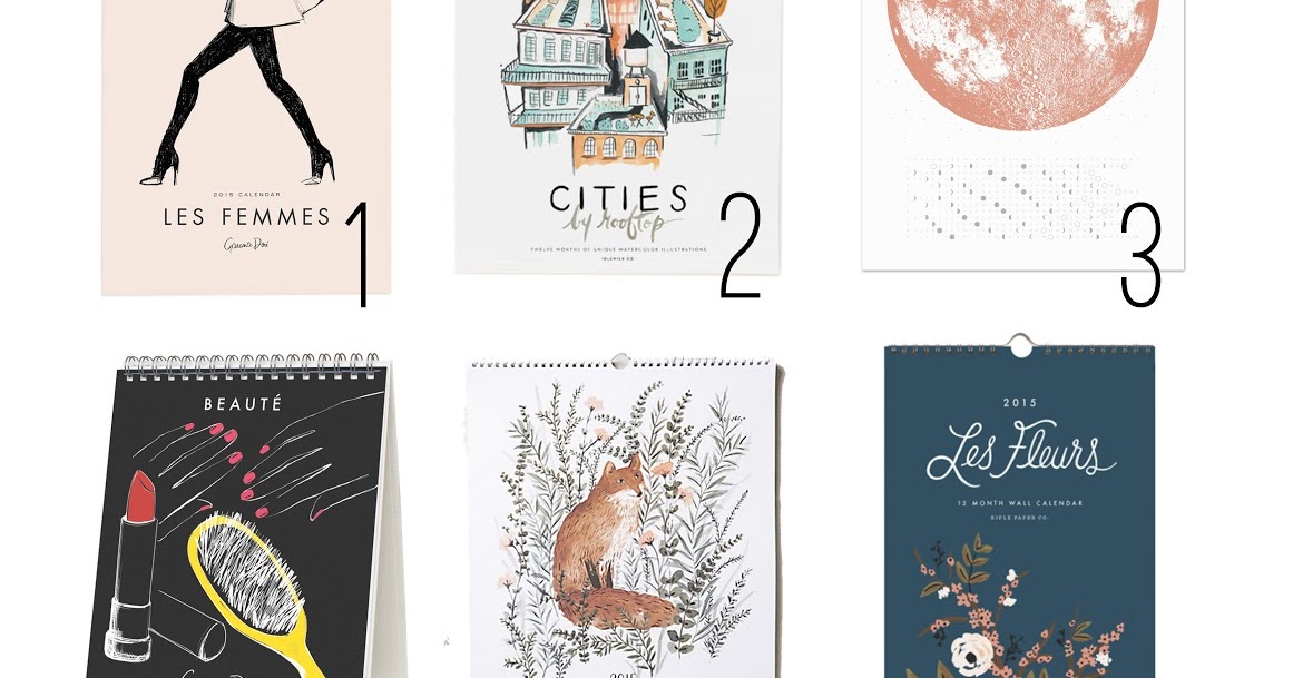 15 Chic Calendars for 2015 | The Sassy Street