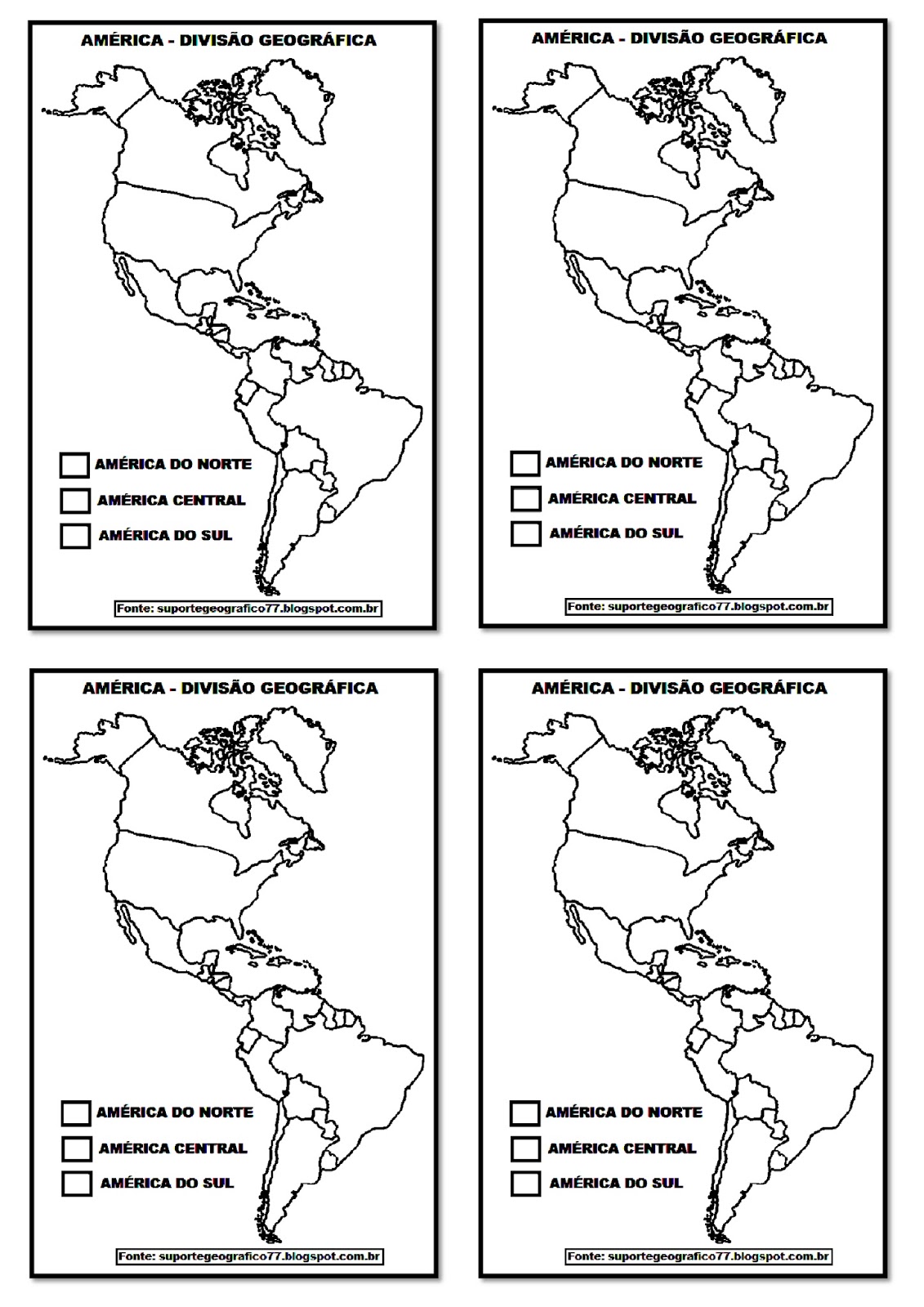 Exercícios Sobre O Continente Americano Com Gabarito - RETOEDU