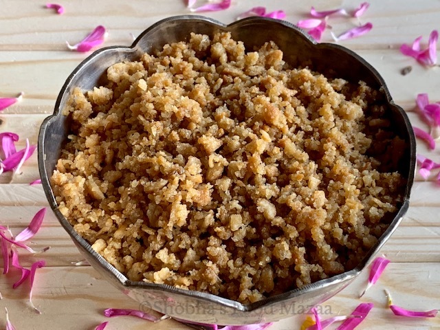 Shobha's Food Mazaa: GUR JI CHURI / CHURMO / WHOLE WHEAT CRUMBLE WITH ...