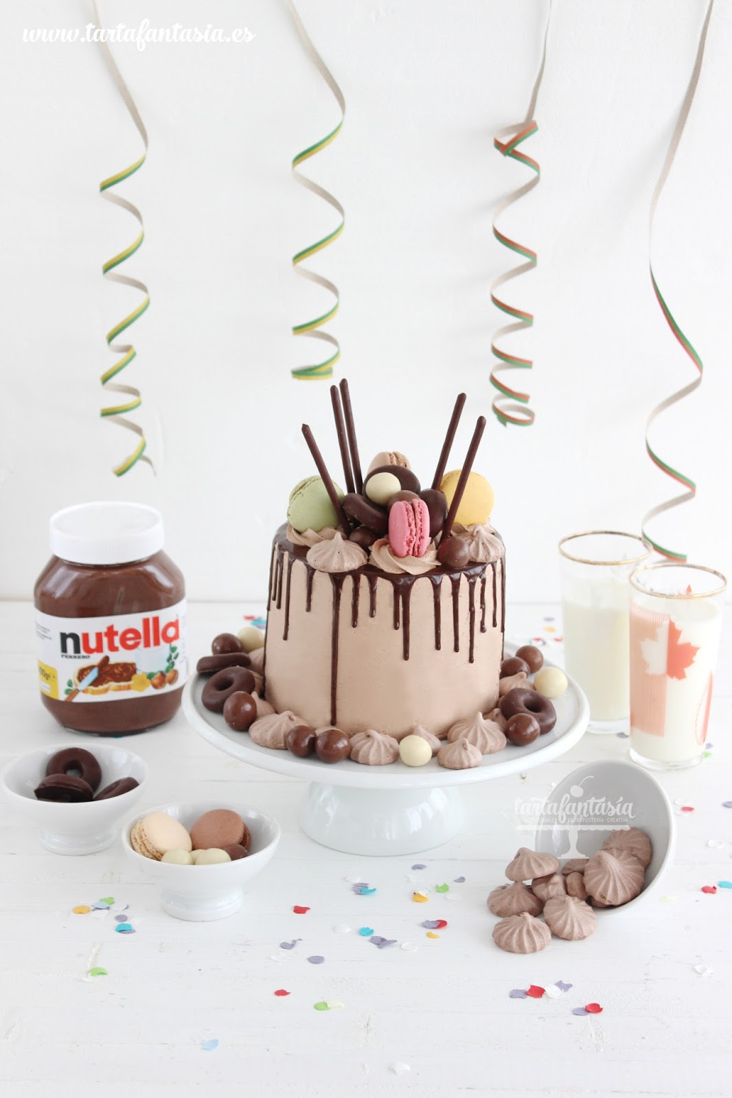 Drip Cake de Nutella - TartaFantasía