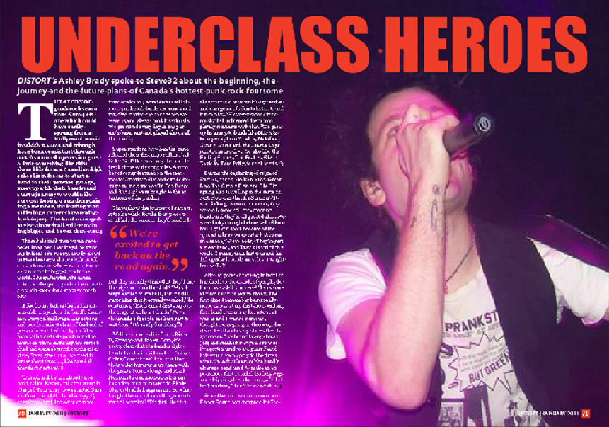 Ashley Brady: Double Page Spread Design for Music Magazine