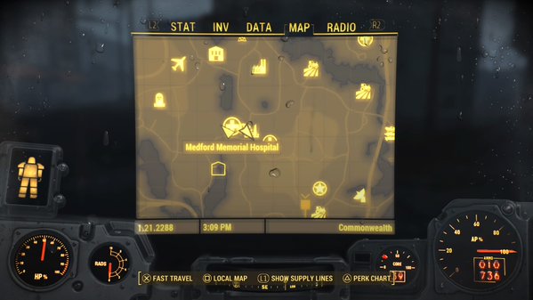 Fallout 4 Walkthrough: Side Areas - Medford Memorial Hospital