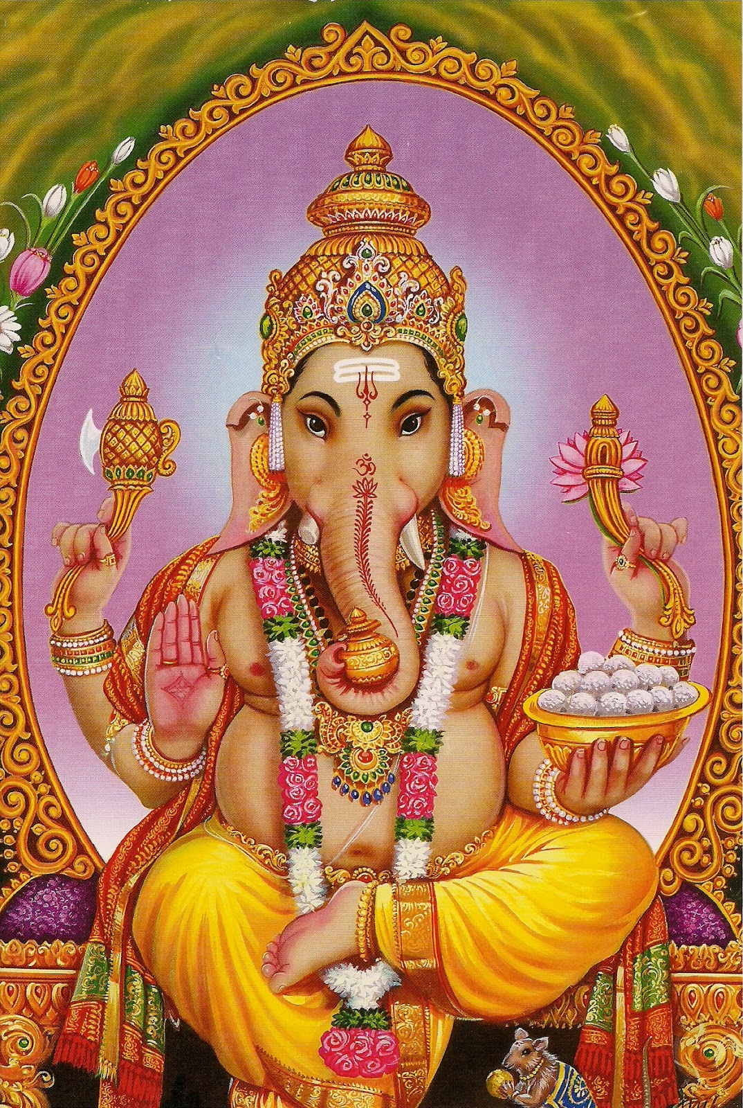 Dios Hindú Azul Con Muchos Brazos