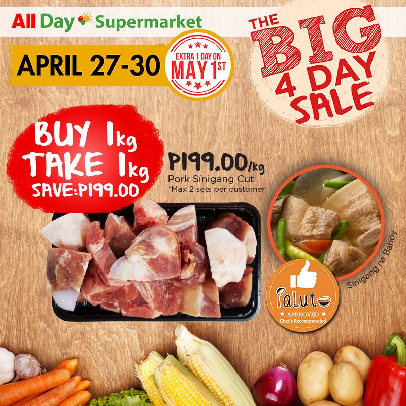 Manila Shopper: AllDay Supermarket Big 4-day SALE: Apr 27-May 1 2018