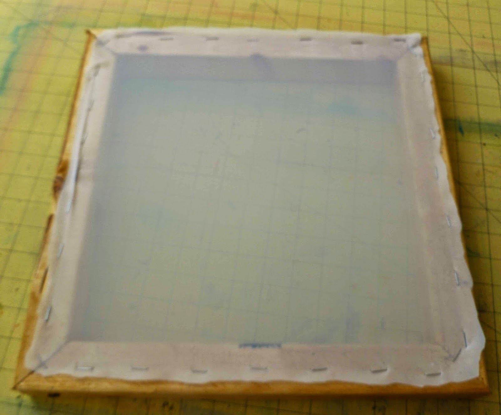 sew sew art: Making screens for silk screening - 2 ways