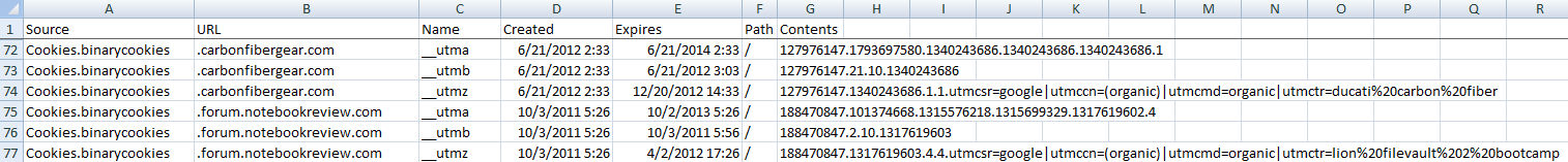 Another Forensics Blog: Safari Binary Cookies - Now with more parsing ...