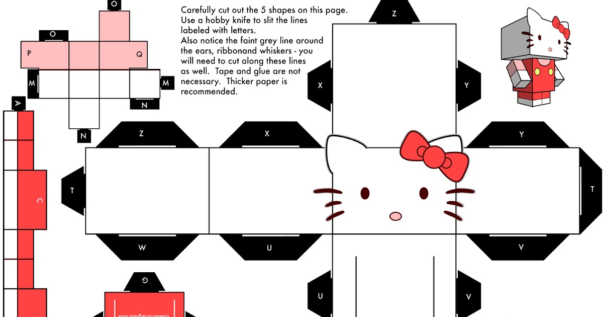 Recortable hello kitty | Area Infantil