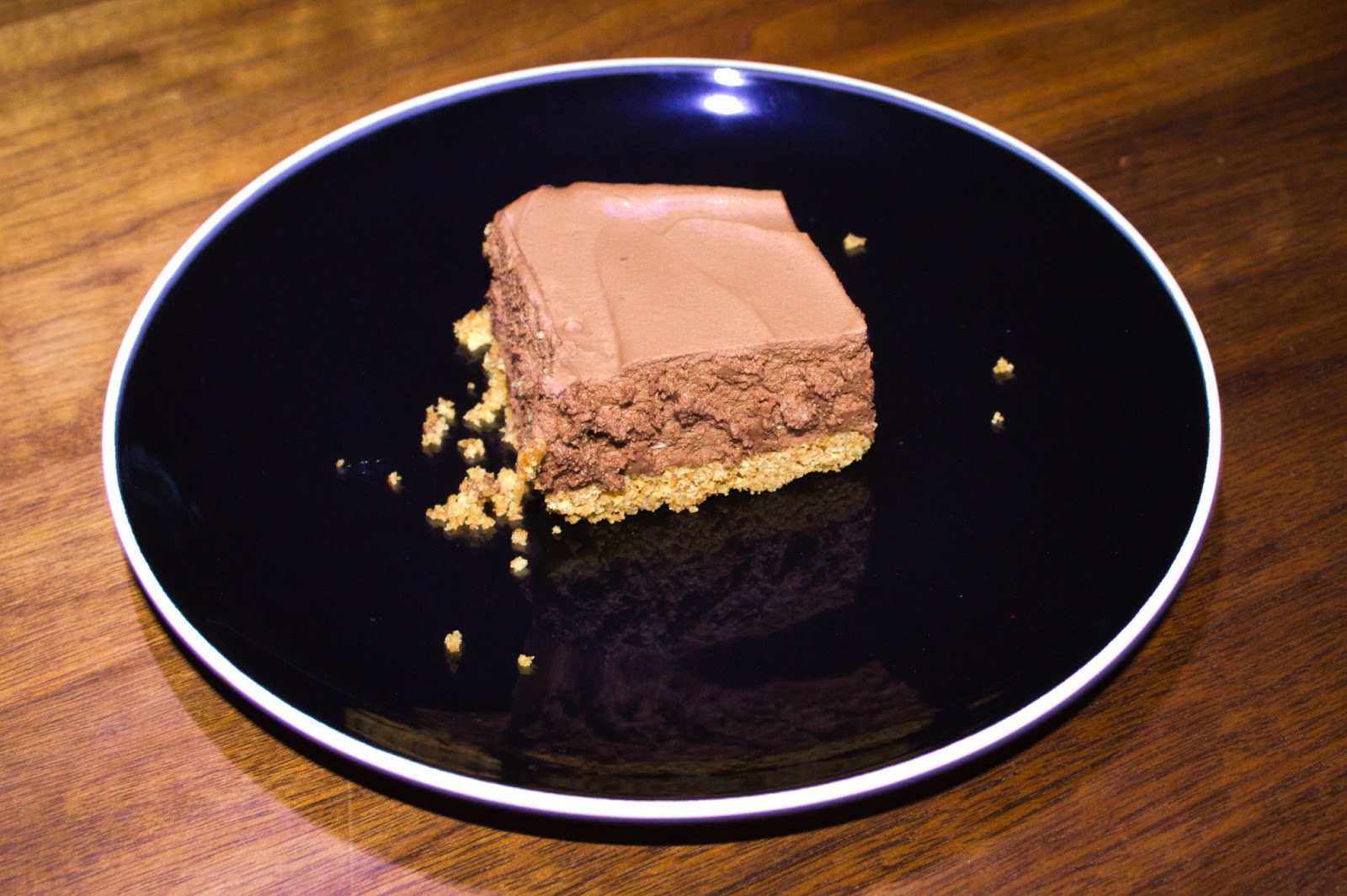 Chocolate Mousse Bars (No baking required)