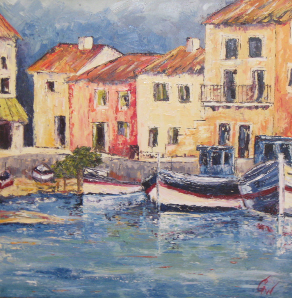 Paint On My Walls: Harbor Scene