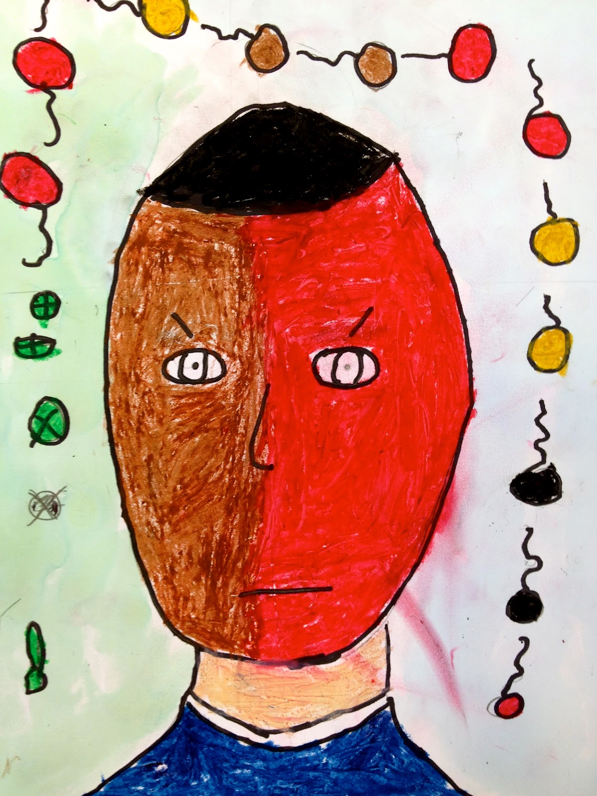 art attack: 6th Grade - Emotion Self Portrait