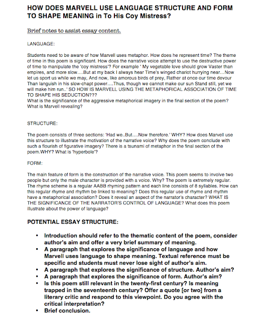 BE CURIOUS: Resources for A LEVEL AQA Literature.: YEAR TWELVE LESSON ...