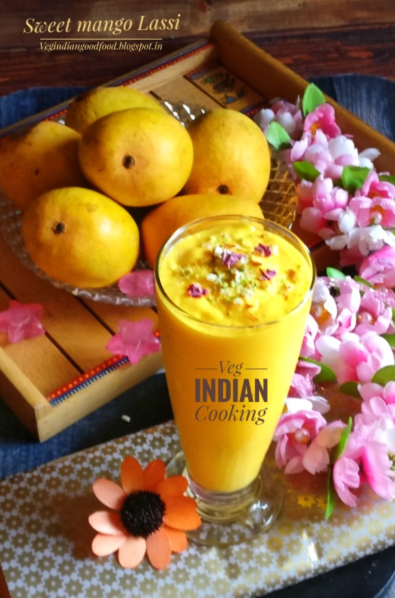 Veg Indian Cooking: Sweet Mango Lassi
