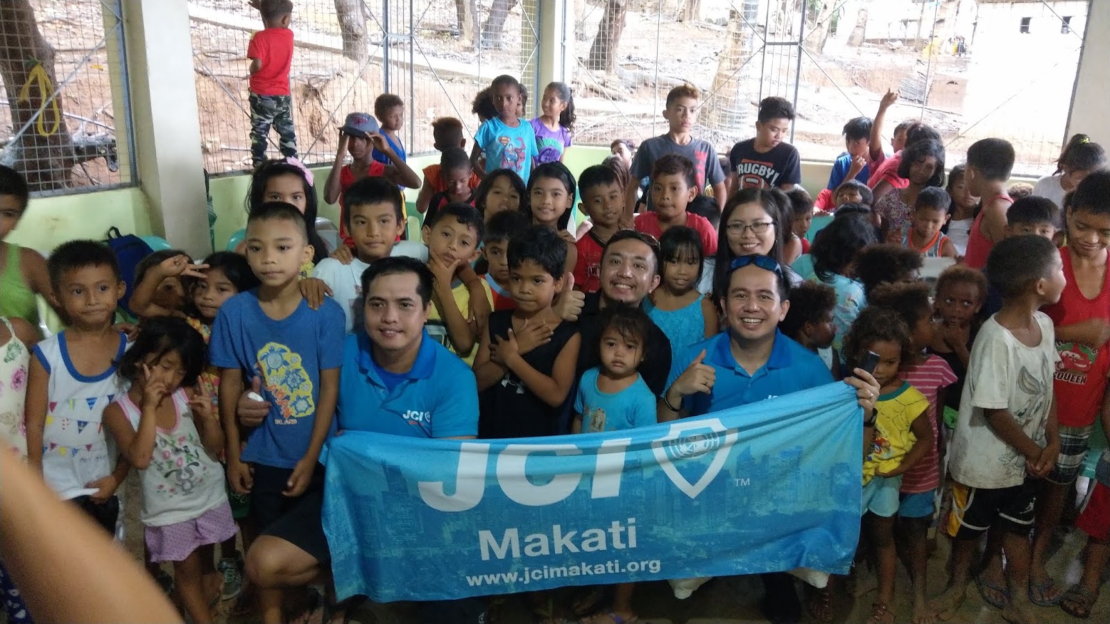 JCI Makati building a Food Center for Aeta students at Biaan Aeta ...