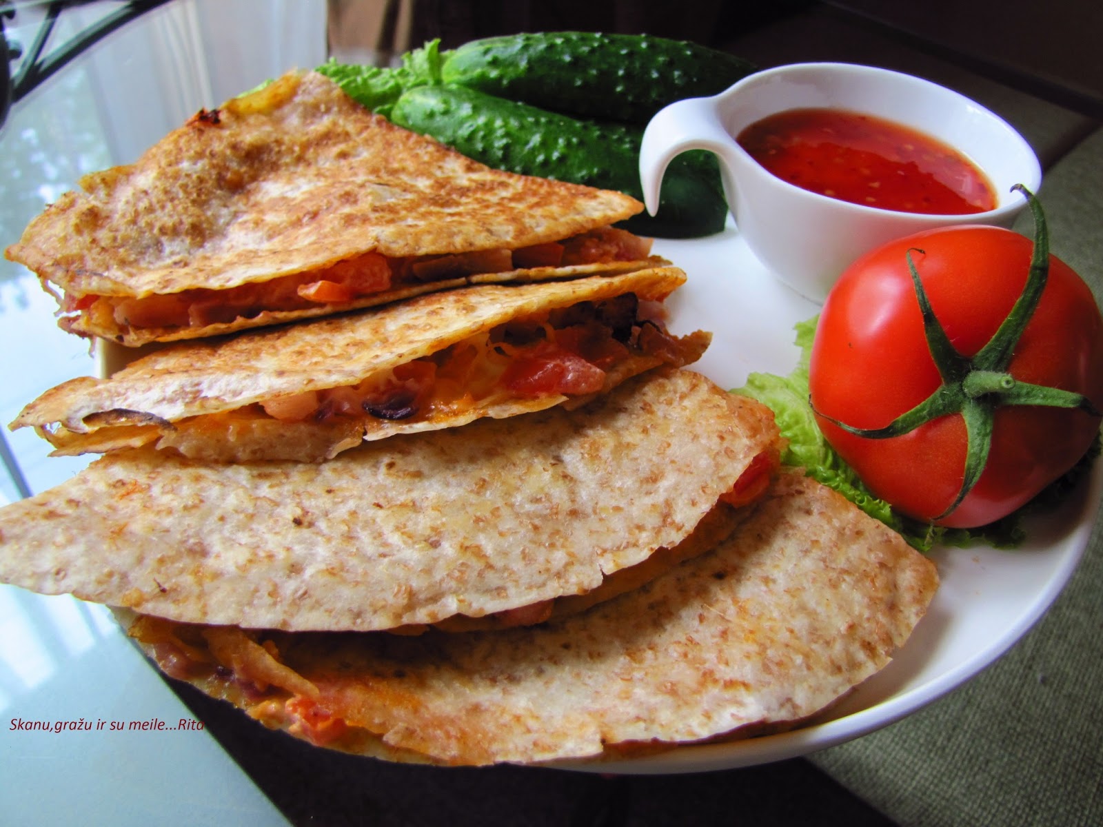 Ritos receptai : Įdarytos tortilijos