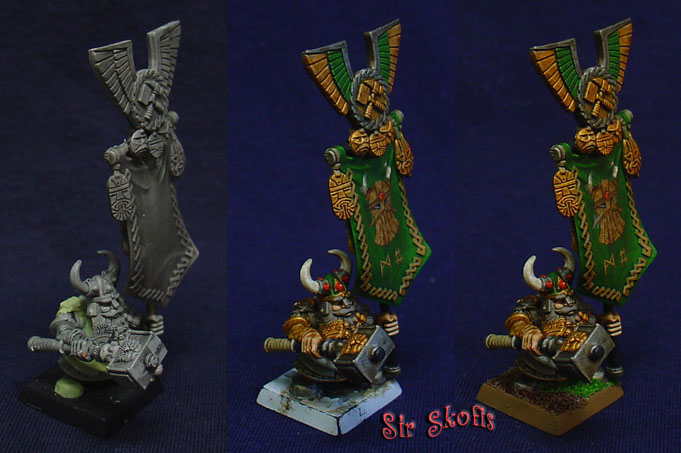 Sir Skofis's Workshop: Dwarf Thane with Army Battle Standard ...
