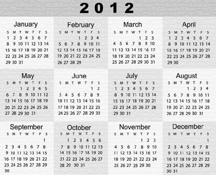 Printable Calendar 2012 free - Awesome Wallpaper