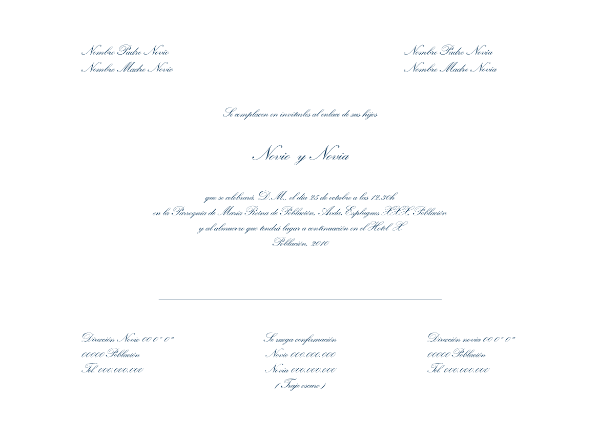 Algo nuevo, algo viejo, algo prestado y algo azul: Estáis cordialmente ...