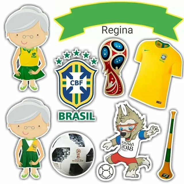 Brazil Soccer World Cup Free Printable Cake Toppers. - Oh My Fiesta! in ...