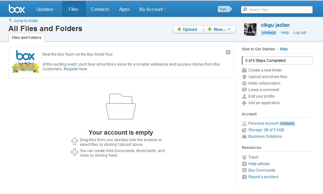 Create account - box.com - | cikgujazlan[dot]my