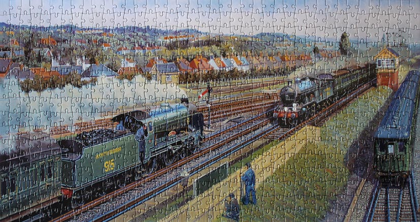 STEAM TRAINS AND JIGSAW PUZZLES: Artist Barry Freeman