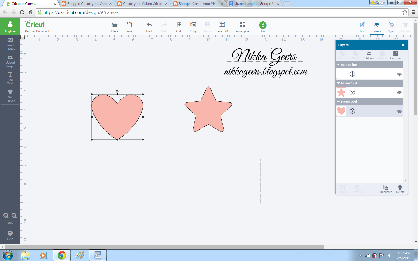 Create your Vision: Cricut Explore Tutorial - How To Make Sequins