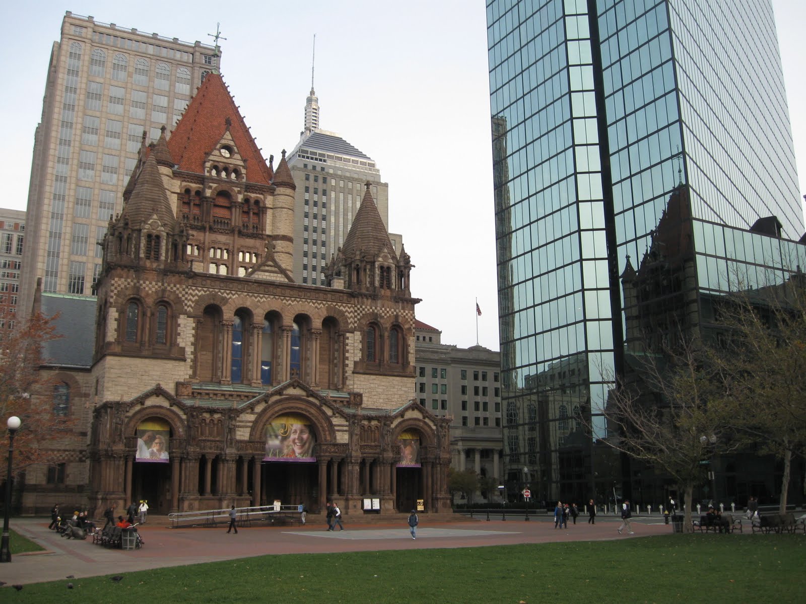 Interests of the day: Trinity Church and Boston Public Libary