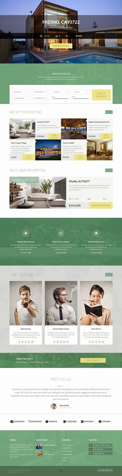 Responsive html templates real estate - jawerwood