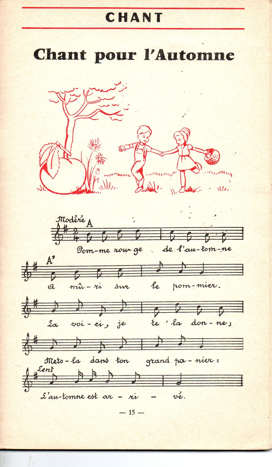 Les p'tites partoches: Chant pour l'Automne