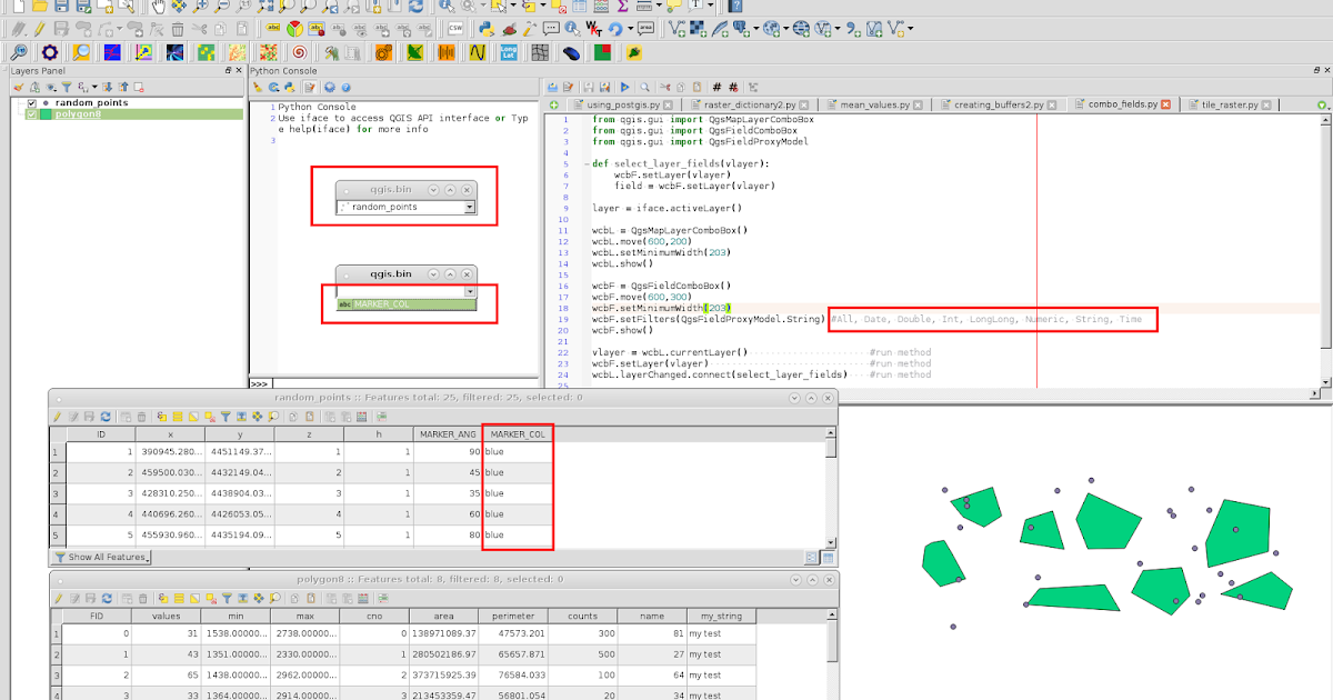 El blog de José Guerrero: Ejemplo de QgsFieldComboBox.setFilters() en la creación de un plugin ...