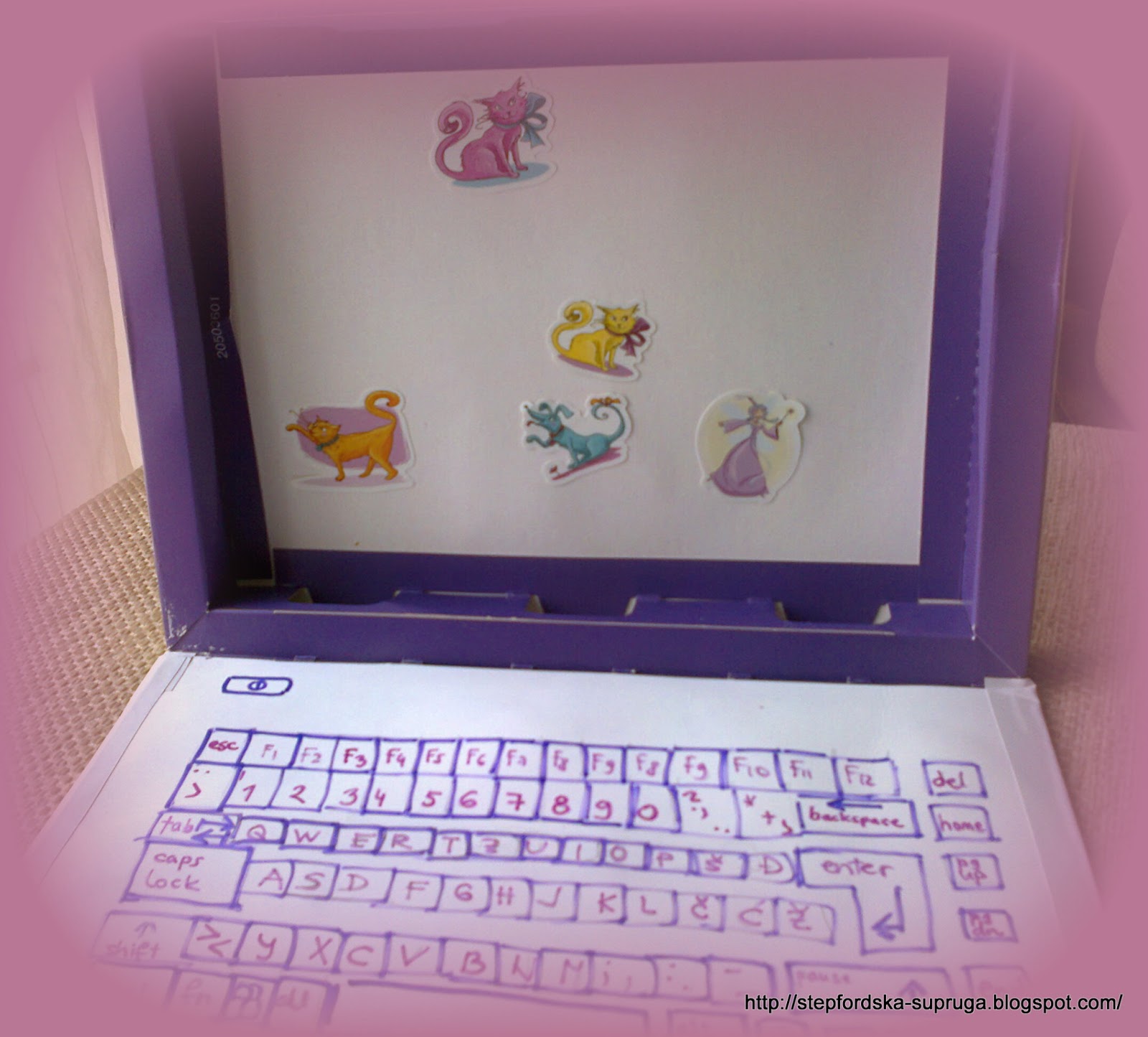 The Stepford wife: A cardboard laptop