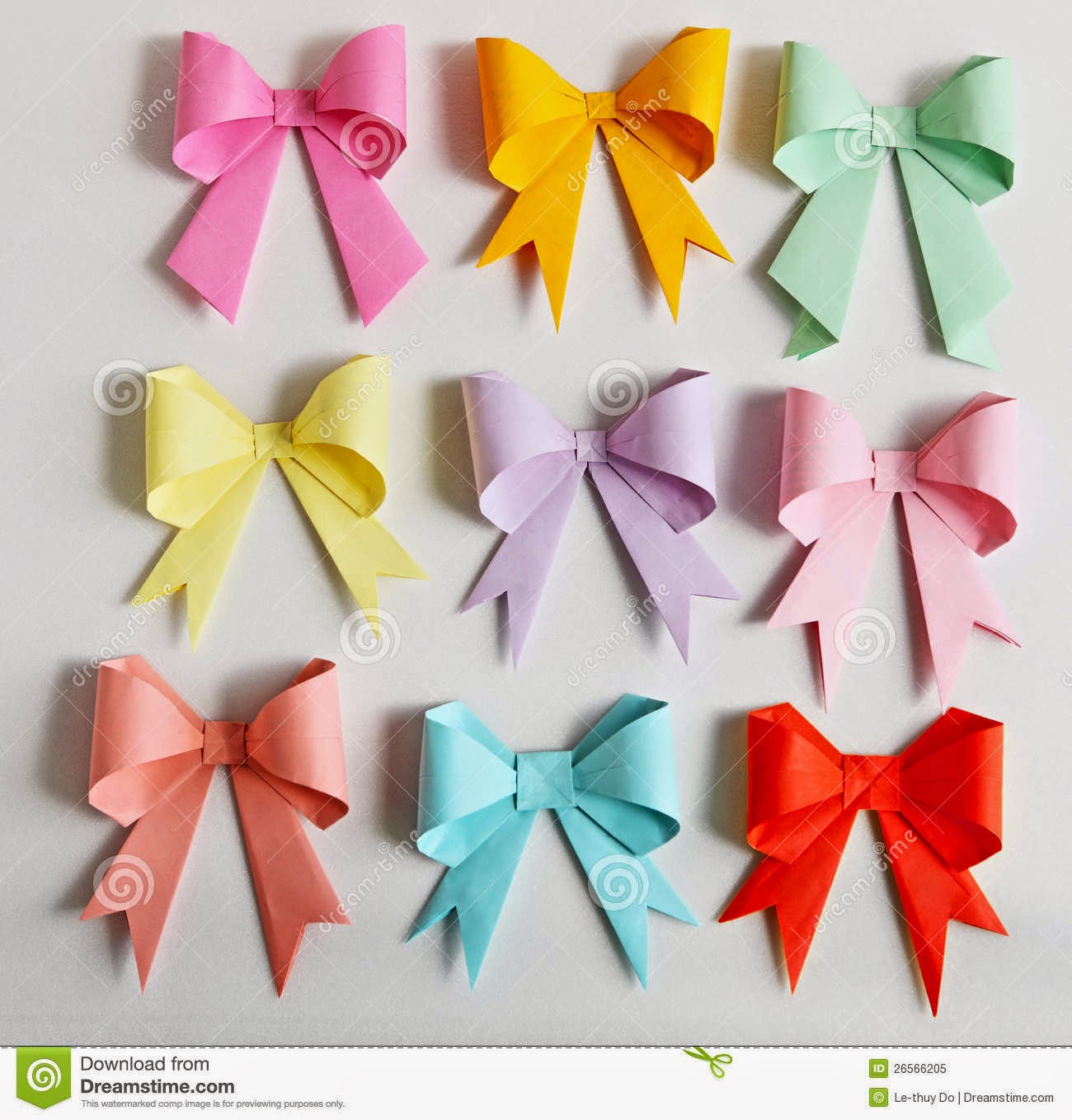 DIY Origami "BOW/RIBBON" tutorial - Mr BLOG