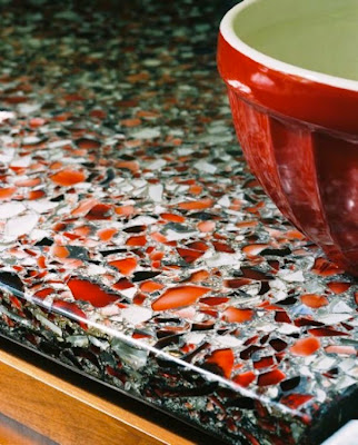 Delorme Designs: SEEING RED!! RED COUNTERTOPS.