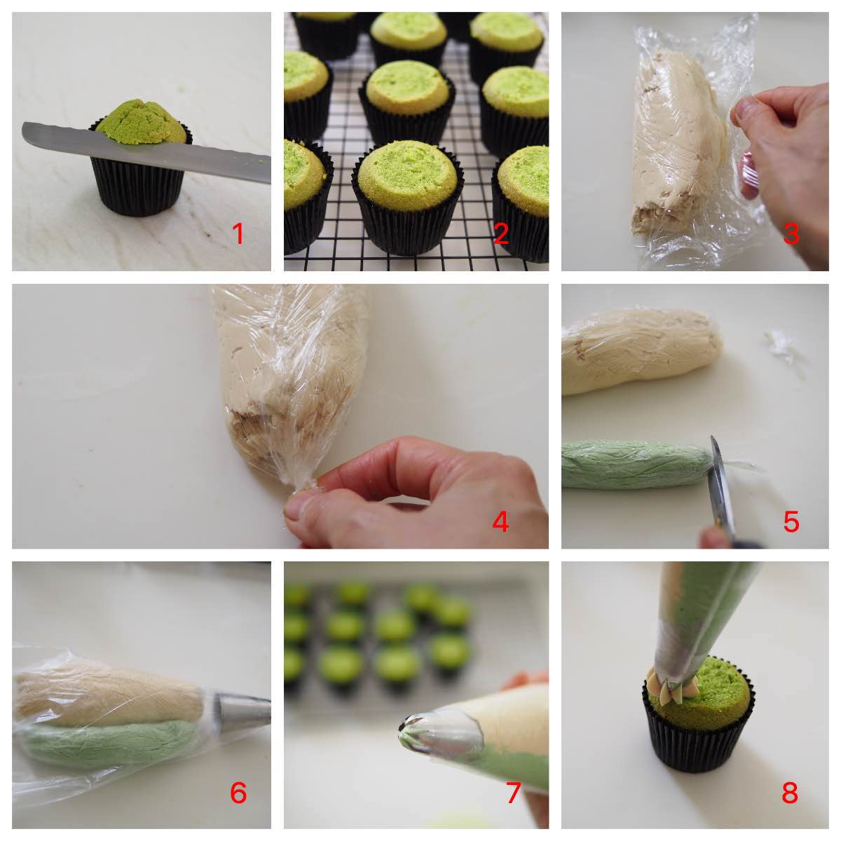 Pandan Butter Cupcakes with Gula Melaka and Pandan Buttercream - BAKE ...