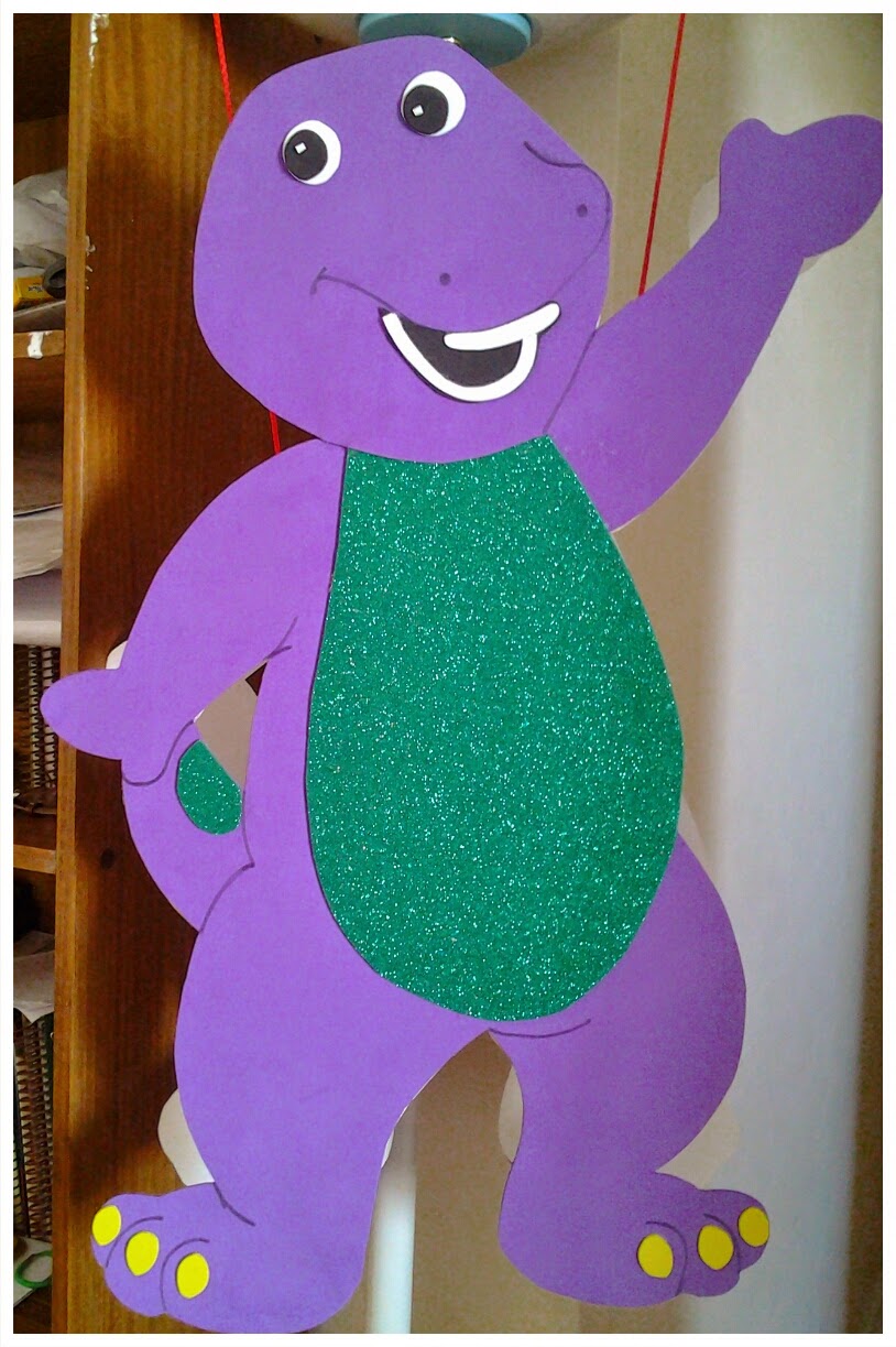 COTILLON.DECORACION CUMPLEAÑOS INFANTILES: BARNEY Y SUS AMIGOS
