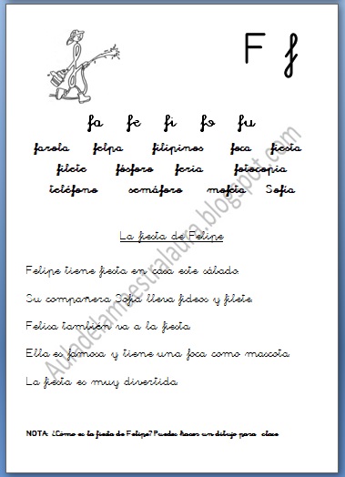 Aula de la maestra Laura: CUADERNO DE LECTURA 3 (r-f-h-ch-k-q-g-x-w)