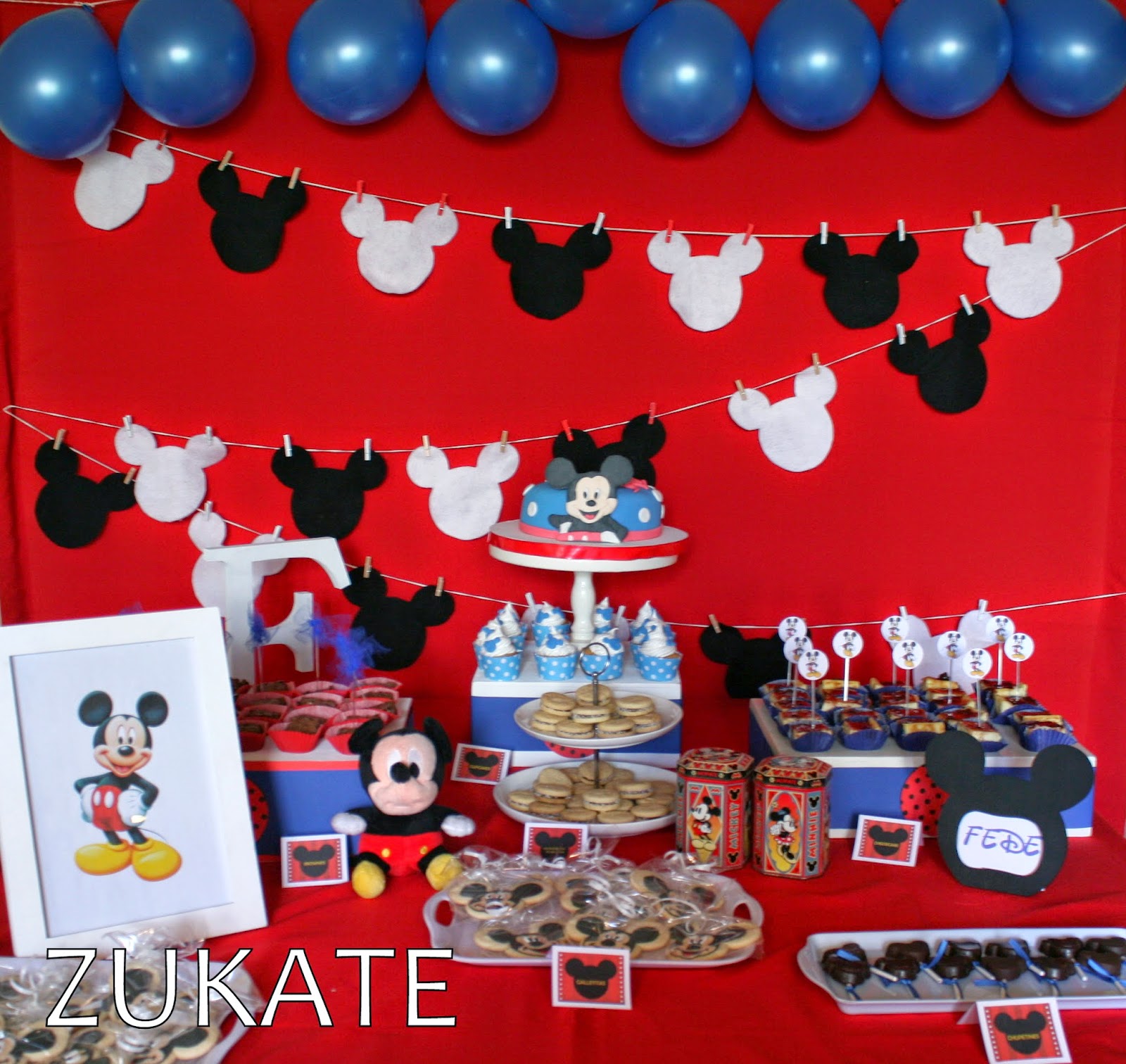 FIESTA DE MICKEY PARA FEDERICO | ZUKATE