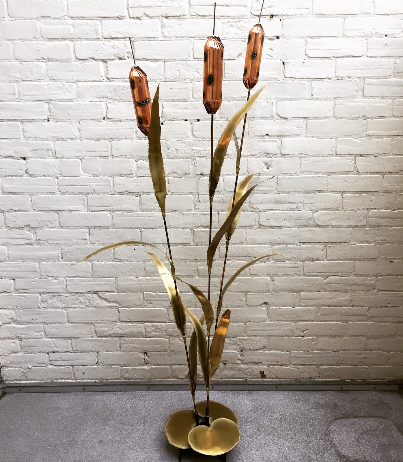 Era Antiques: Early 1970s Brutalist Torch Cut Brass, Copper and Iron ...