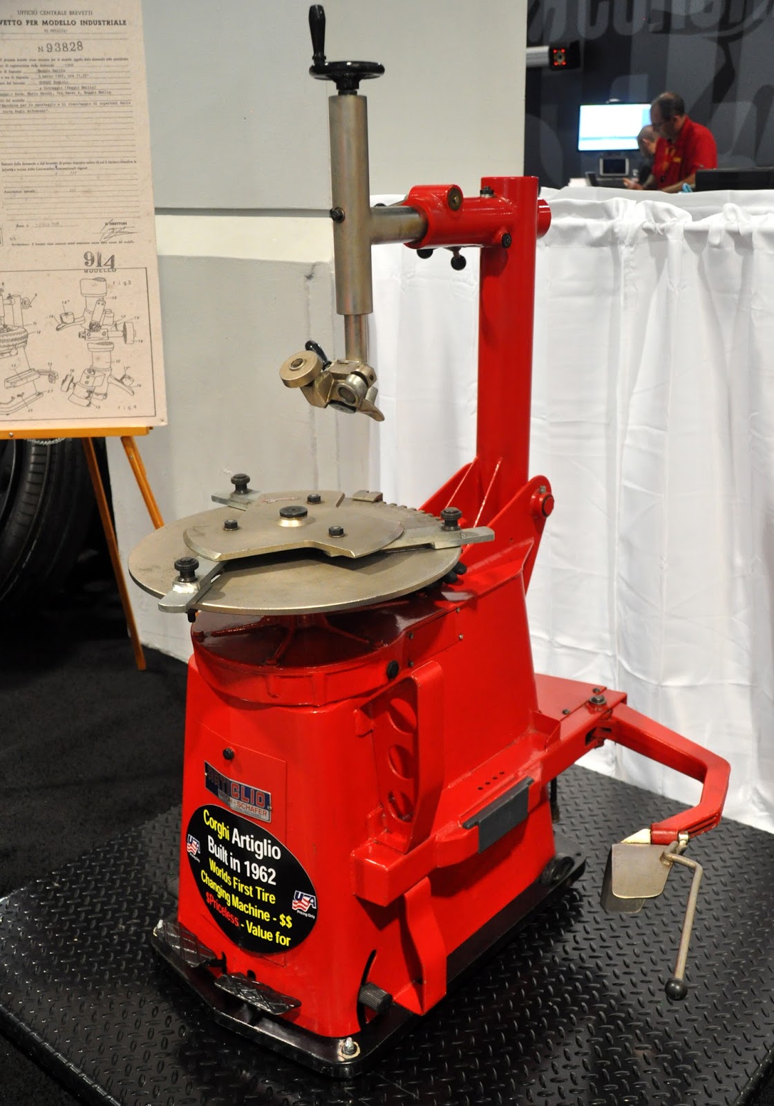 Just A Car Guy: the original mechanical tire changer! So cool to see ...