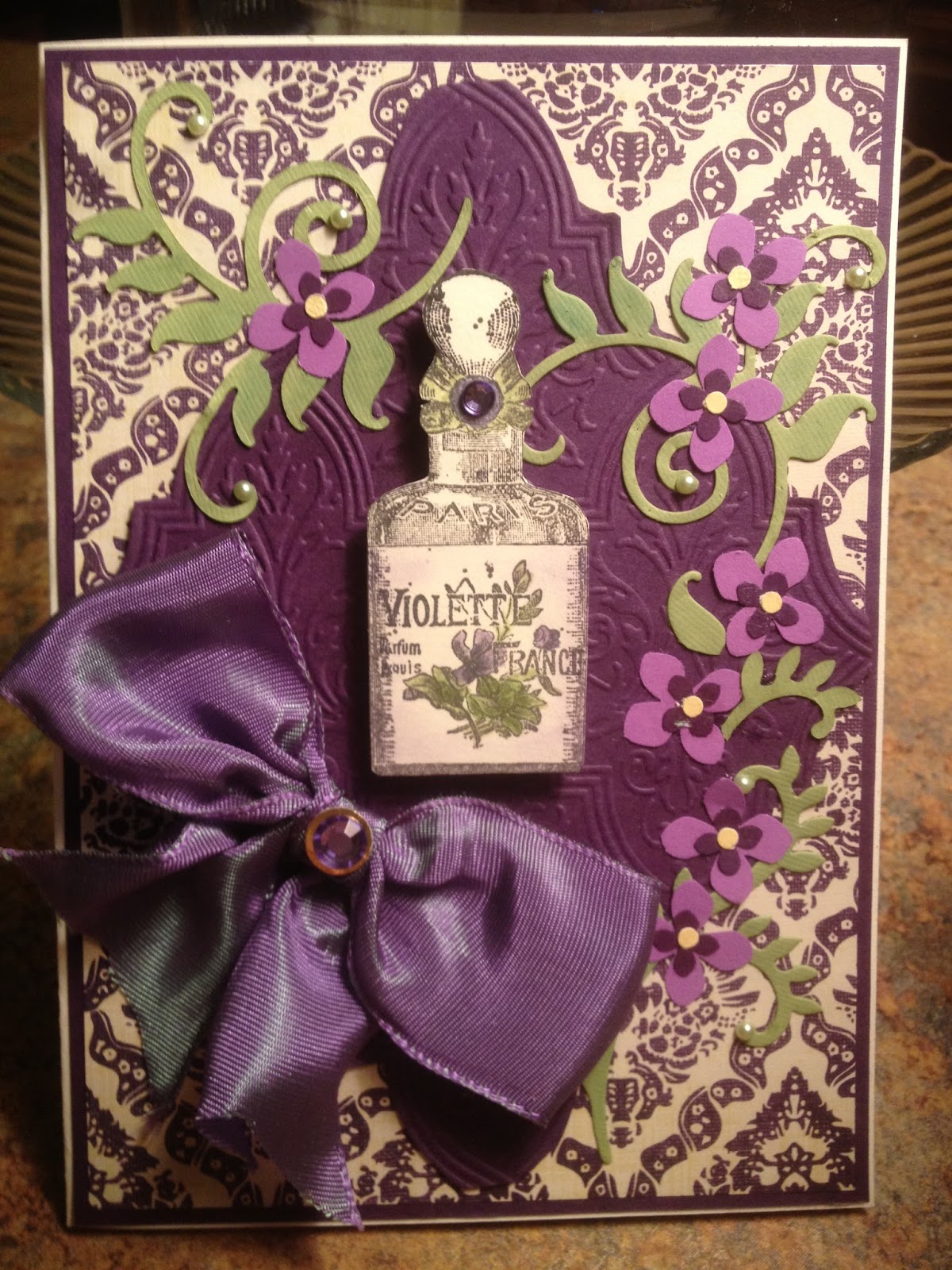 Scrap-n-Sew Granny: Violet card