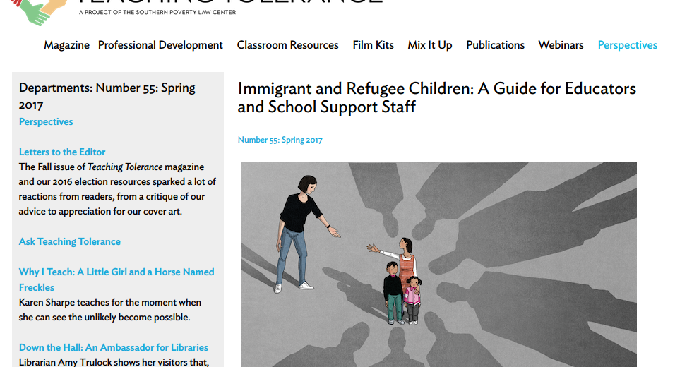 Mommy Maestra: Teacher's Guide Re: Immigrant & Refugee Children